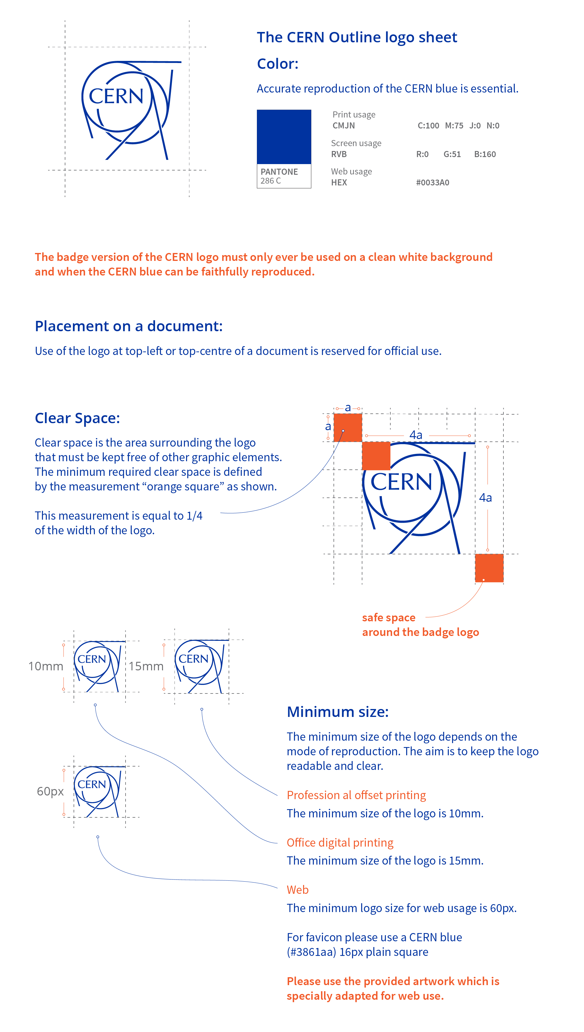 The outline logo | CERN Design Guidelines